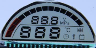 China Customized 7 Segment BTN LCD Display 20x22x45mm 5V for Automotive Instruments for sale