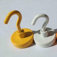 China Sintered NdFeB Hook Magnets N35 Permanent Magnets In Purple Color for sale