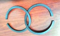 China 500GS To 1800GS SmFeN Flexible Rubber Magnet Sliver Gray Motor Magnetic Strip for sale