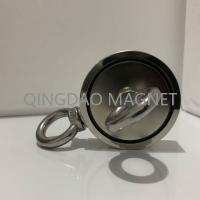 China Sintered NdFeB N35 270KGS 600 Lb Fishing Magnet Nickel Coating for sale