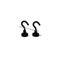 China Sintered NdFeB Hook Magnet, N35,16KGS, Permenent Hook Magnets in Different Colors for sale