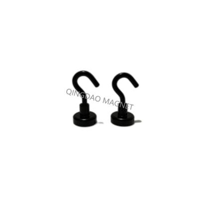 China Sintered NdFeB Hook Magnet, N35,16KGS, Permenent Hook Magnets in Different Colors for sale