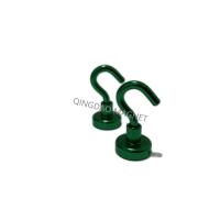 China Sintered NdFeB Hook Magnet, N35,16KGS, Permenent Hook Magnets in Different Colors for sale