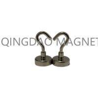 China Sintered NdFeB Hook Magnet, N35,16KGS, Permenent Hook Magnets, Magnetic Assembly for sale