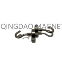 China Sintered NdFeB Hook Magnet, N35,16KGS, Permenent Hook Magnets, Magnetic Assembly for sale