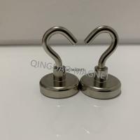 China Sintered NdFeB Hook Magnet, N35,32KGS, Permenent Hook Magnets, Magnetic Assembly for sale