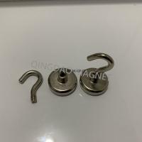 China Sintered NdFeB Hook Magnet, N35,32KGS, Permenent Hook Magnets, Magnetic Assembly for sale