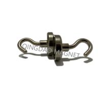 China Sintered NdFeB Hook Magnet, N35,25KGS, Permenent Hook Magnets,Magnetic Assembly for sale