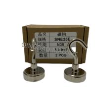 China Sintered NdFeB Hook Magnet, N35,25KGS, Permenent Hook Magnets,Magnetic Assembly for sale