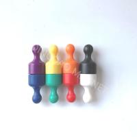 China Sintered NdFeB Hook Magnet, N35, Permenent Office Magnets in Orange Color for sale