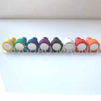 China Sintered NdFeB Hook Magnet, N35, Permenent Office Magnets in Orange Color for sale