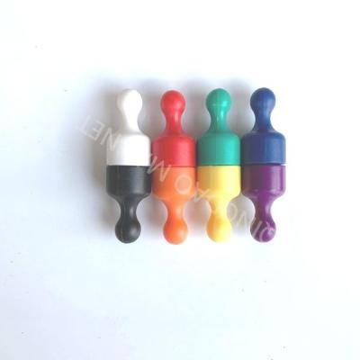 China Sintered NdFeB Hook Magnet, N35, Permenent Office Magnets in White Color for sale