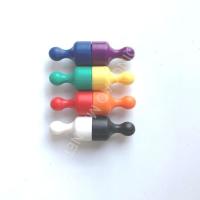 China Sintered NdFeB Hook Magnet, N35, Permenent Office Magnets in Green Color for sale