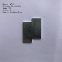 China 30×13.5×3 N35-N54 Sintered NdFeB Magnet Permanent Magnetic Material for sale