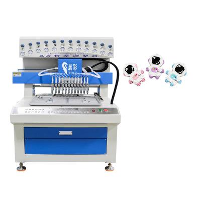China 12-Color Automatic Silicone Label Dispensing Machine 1230×1150×1550mm for PVC Manufacturing for sale