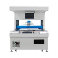 China Visual Clasp Gluing Machine 860x380mm Working Desk 220V for Metal Hardware Clothing Accessories for sale
