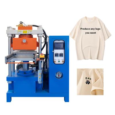China Automatic Clothing Label Vulcanizing Machine 400x400mm Heating Plate 50T Pressure 380V Industrial for sale