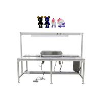 China CE Certified PVC Baking Table 380V 8.5kW Dual Station Rubber Patch Making Machine with 600×400mm Heating Plate for sale