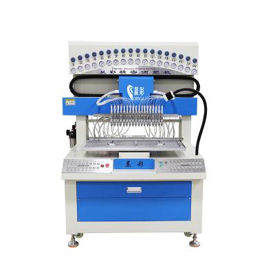 China 18 Color Silicone Keychain Doll Dispensing Machine PVC Clothing Logo Patch Maker 220V for sale