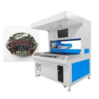 China Two-Station Soft Enamel Dispensing Machine 1200W Pixel 320x400mm for Metal Keychain Production for sale