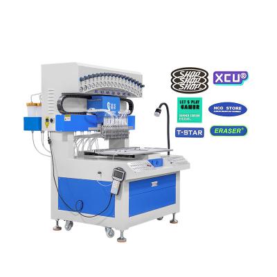 China 18 Color PVC Label Patch Dispensing Machine for Silicone 2D 3D Trademark Logo Making 110V 220V for sale
