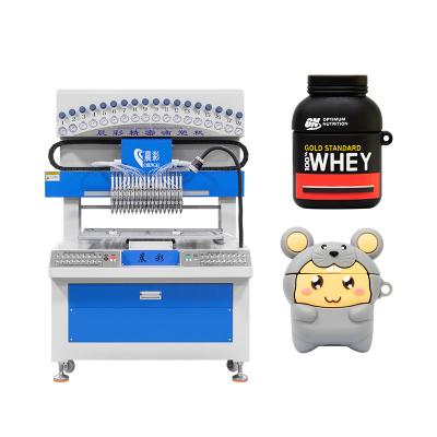 China 2D 3D Soft Silicone Keychain Making Machine 18 Colors PVC Craft Dripping Machine for sale