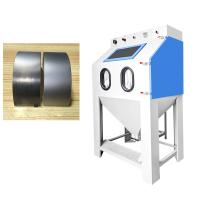 China Automatic Vertical Sandblast Cabinet Industrial Sandblasting Machine 1130×730×1520mm 293 KG for sale
