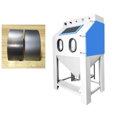 China Automatic Vertical Sandblast Cabinet Industrial Sandblasting Machine 1130×730×1520mm 293 KG for sale