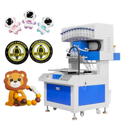 China 12 Color Automatic Dripping Machine 600x350mm Working Desk for 2D 3D Cartoon Dolls Gift Manufacturing for sale