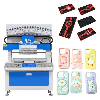 China 18 Color 3D Soft PVC Keychain Machine Custom Keychain Automatic Dispensing Machine for sale