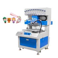 China 12 Color Silicone Label Machine PVC Dispensing Machine for Tea Coaster and Earphone Case Making for sale
