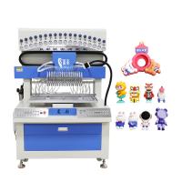 China 18 Color Silicone Label Machine Full Automatic Glue Dispensing Machine for PVC Rubber Keychains 220V for sale