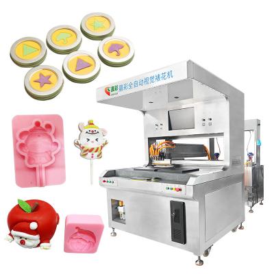 China Automatic 4 Color Stainless Steel Chocolate Filling Machine for Macarons and Desserts 110V for sale
