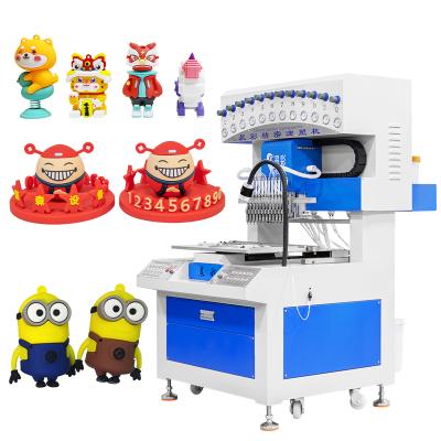 China Automatic 12 Colors Silicone Dispensing Machine 0.01mm XYZ Accuracy for Energy Saving PVC Dripping for sale