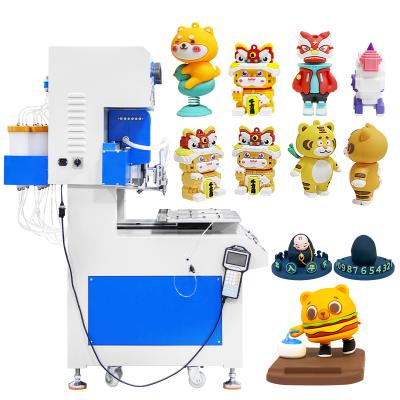 China Automatic 12 Colors Silicone Dispensing Machine 0.01mm XYZ Accuracy for PVC Keychain Phone Case Making for sale
