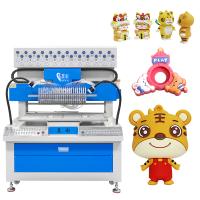 China 24 Color Automatic 2D 3D PVC Silicone Keychain Dripping Molding Dispensing Machine 220V for sale