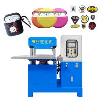 China 70T Automatic Silicone Vulcanizing Press Machine 400x400mm Hot Plate for Coin Purse Phone Case Making for sale