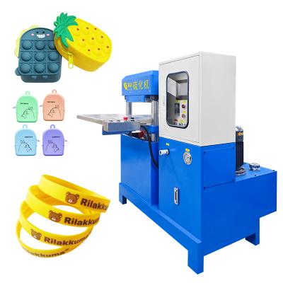 China 70T Automatic Silicone Vulcanizing Press Machine 400x400mm Hot Plate for Coin Purse Phone Case Making for sale