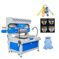 China 24 Color Silicone Dispensing Machine 0.01mm XYZ Accuracy for PVC Keychains Coasters for sale