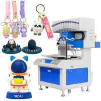 China Automatic 12 Colors Silicone Dispensing Machine 0.01mm XYZ Accuracy for PVC Keychain Making for sale