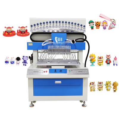 China 18 Color Full Automatic Silicone Dispensing Machine 0.01mm XYZ Accuracy for PVC Label Keychain Making for sale