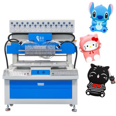China 24 Colors Automatic Silicone Dispensing Machine 0.01mm XYZ Accuracy for PVC Silicone Product Making for sale
