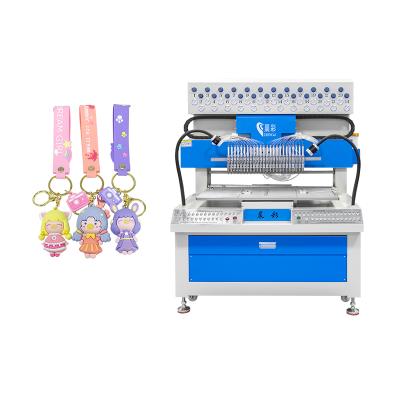 China 24 Colors Automatic Dripping Machine 0.01mm XYZ Accuracy for PVC Keychain Making for sale