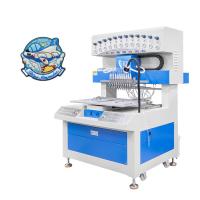 China Automatic 12 Colors High Productivity PVC Patch Dripping Machine for Silicone Dispensing for sale