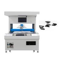 China Visual Clasp Gluing Machine 2.2kw 1200w Pixel for PVC Trademark Clothing Accessories for sale
