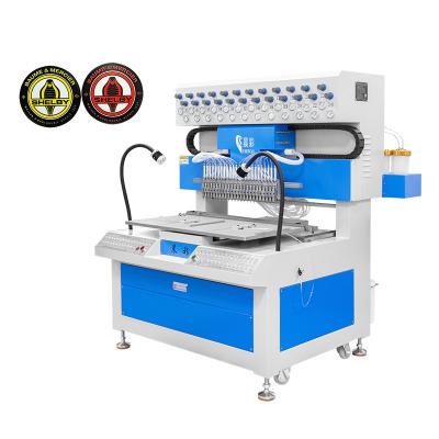 China Automatic 24 Colors Silicone Trademark Logo Dripping Machine PVC Coaster Making Machine for sale