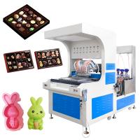 China Automatic 8 Colors Chocolate Dripping Machine with 1200mm/s Operating Speed and Energy Saving for Cake Cookies Desserts for sale