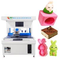 China Automatic 4 Colors Dual-station Chocolate Decorating Machine with 1200mm/s Speed for Desserts and Candy for sale