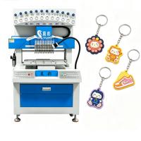 China Automatic 12 Colors Silicone Phone Case Making Machine PVC 2D 3D Keychain Dispensing Machine for sale