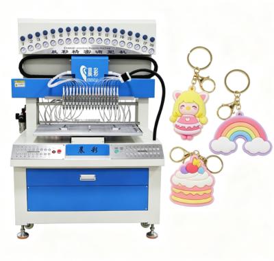 China 18 Colors Silicone Phone Case Dispensing Machine PVC Dripping Machine for Making 2D 3D Keychains Ornaments for sale